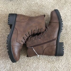 Universal Thread | Shoes | Kamryn Faux Leather Combat Boots | Poshmark